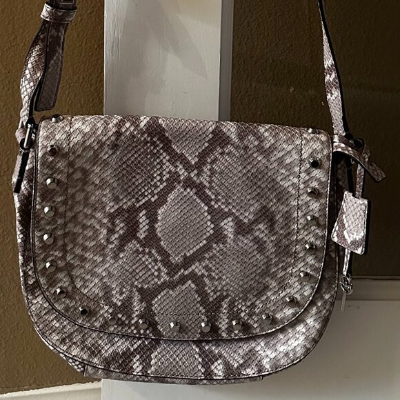 KORS Michael Kors | Bags | Authentic Michael Kors Studded Python Print ...